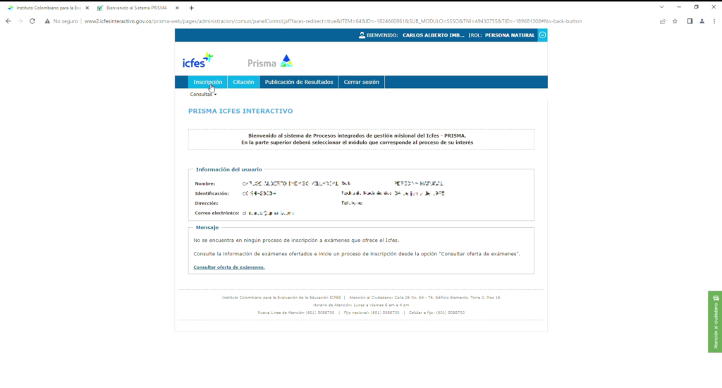 Paso a paso proceso de inscripción Prueba ICFES Saber 11°