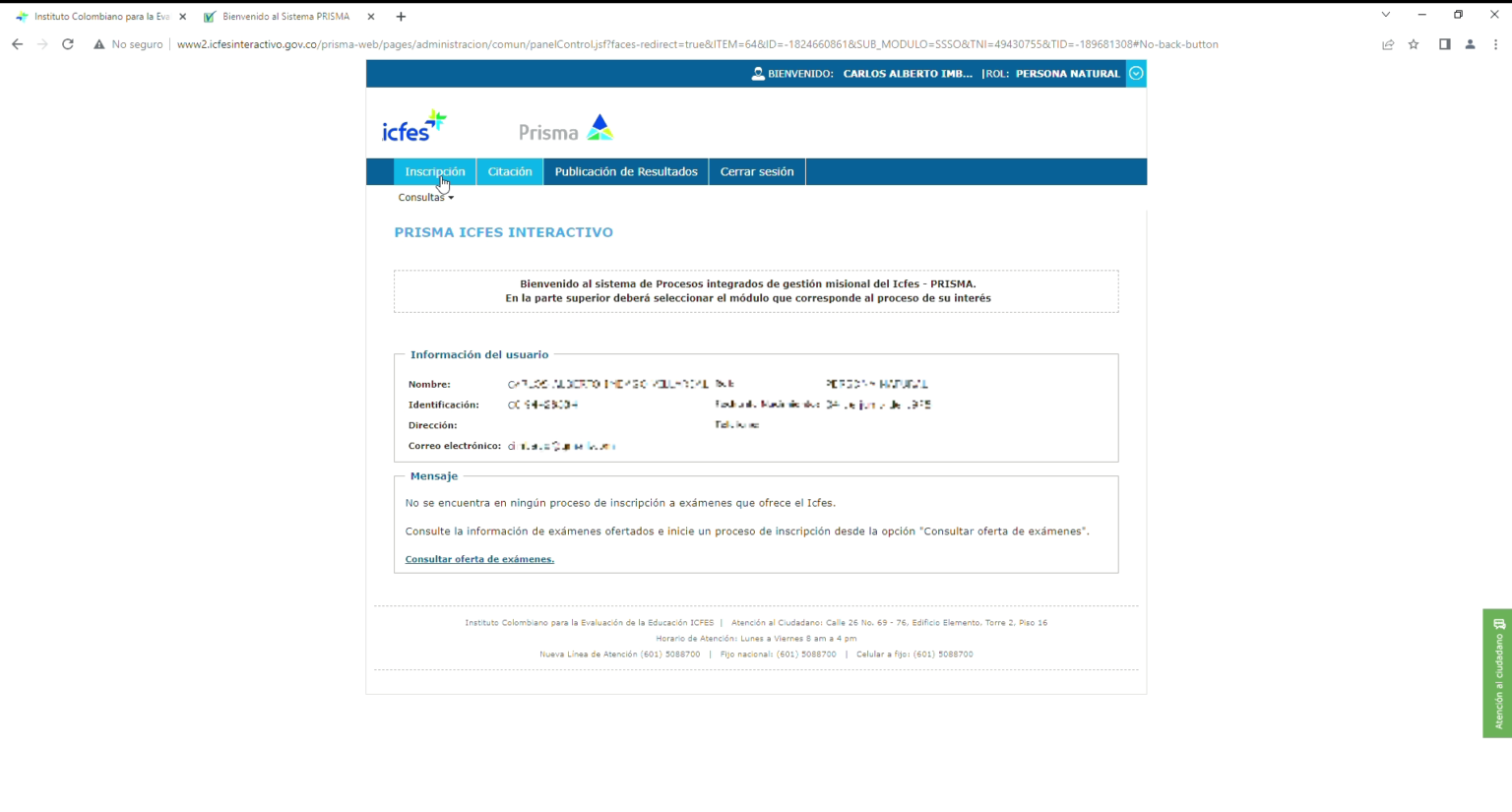 Paso a paso proceso de inscripción Prueba ICFES Saber 11°